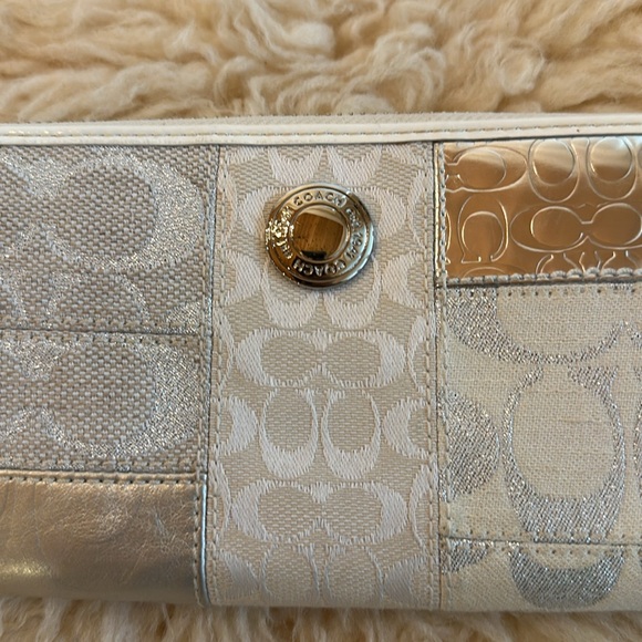 Coach | Bags | Coach Long Patch Work Collection Wallet Like New No Call ...